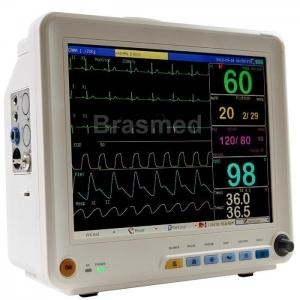 Monitor Multiparamêtrico ECG+SPO2+PANI+TEMP+FR+PAI+CAP. COM TELA TOUCH